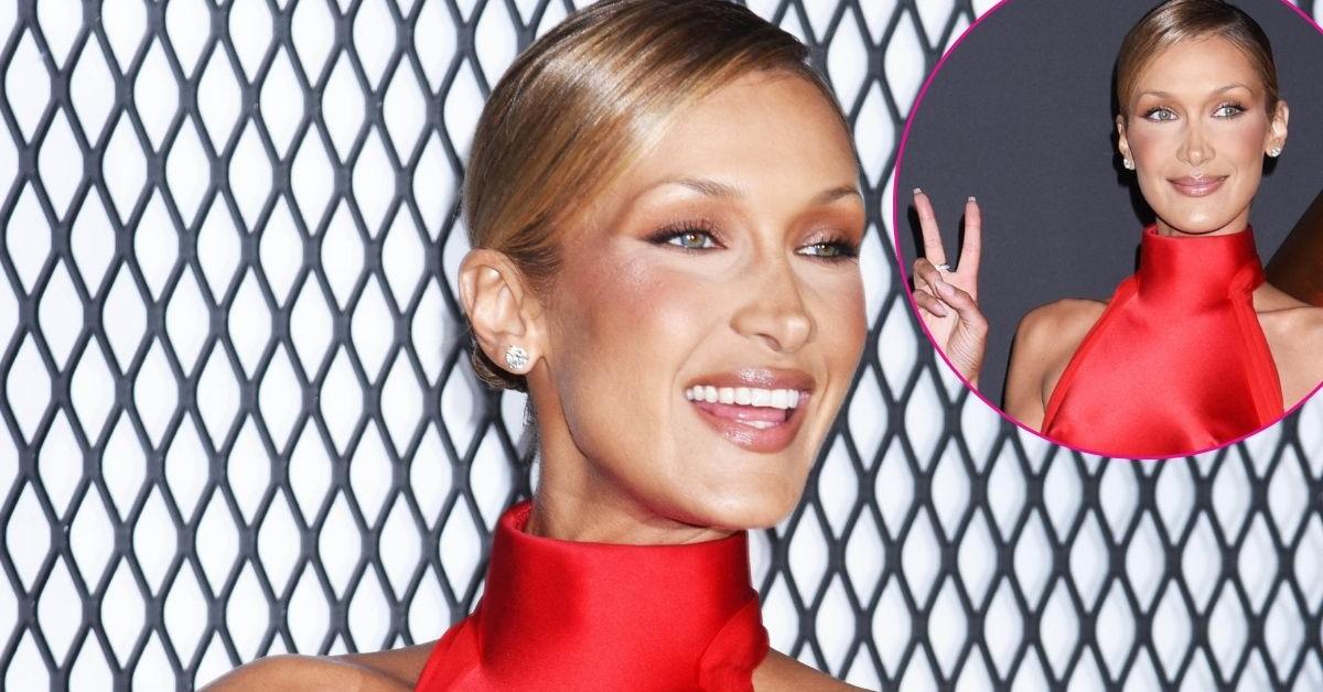 Bella Hadid Leaves Little to the Imagination in Fiery Red See-Through ...