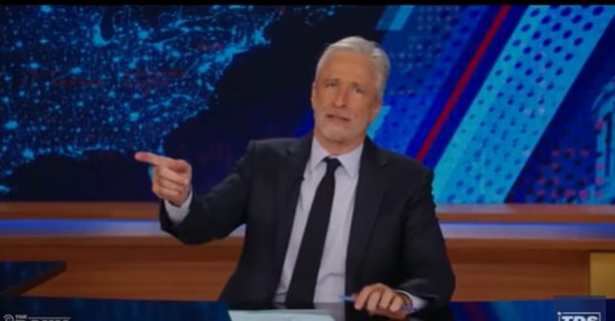 Jon Stewart Accidentally Cuts His Hand Open On Broken Mug On TV