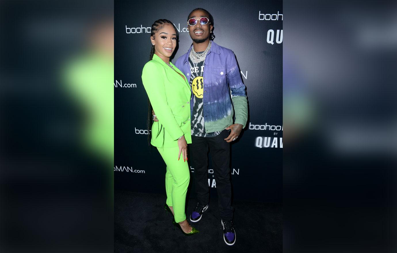 Quavo And Girlfriend Saweetie Perform At Boohoo Man Launch Party