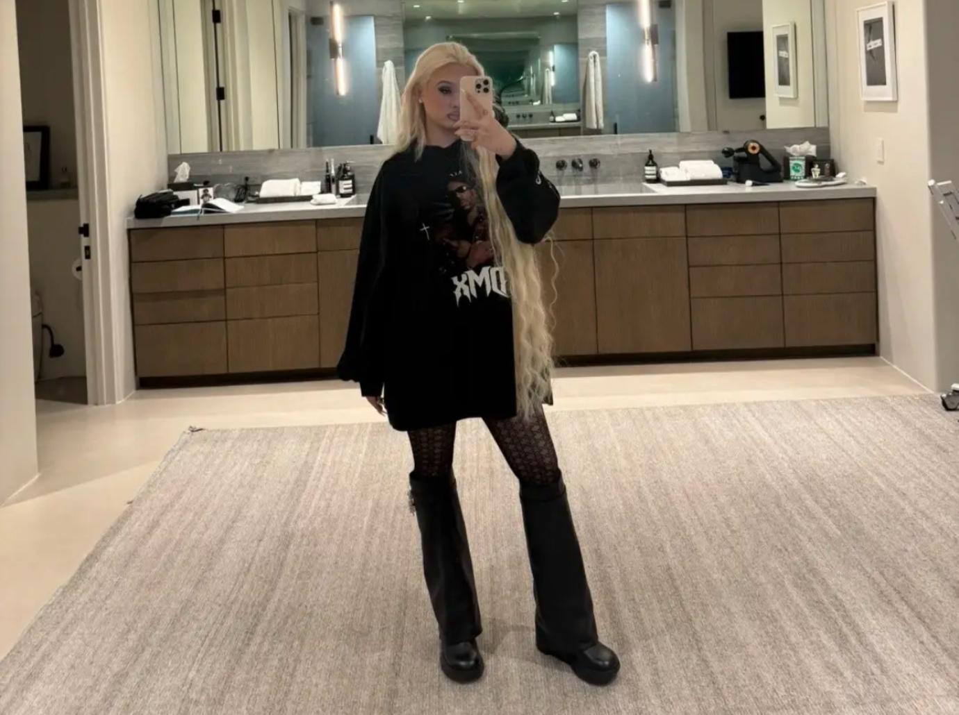 Alabama Barker Holds Newborn Brother Rocky's Hand In Sweet TikTok Post