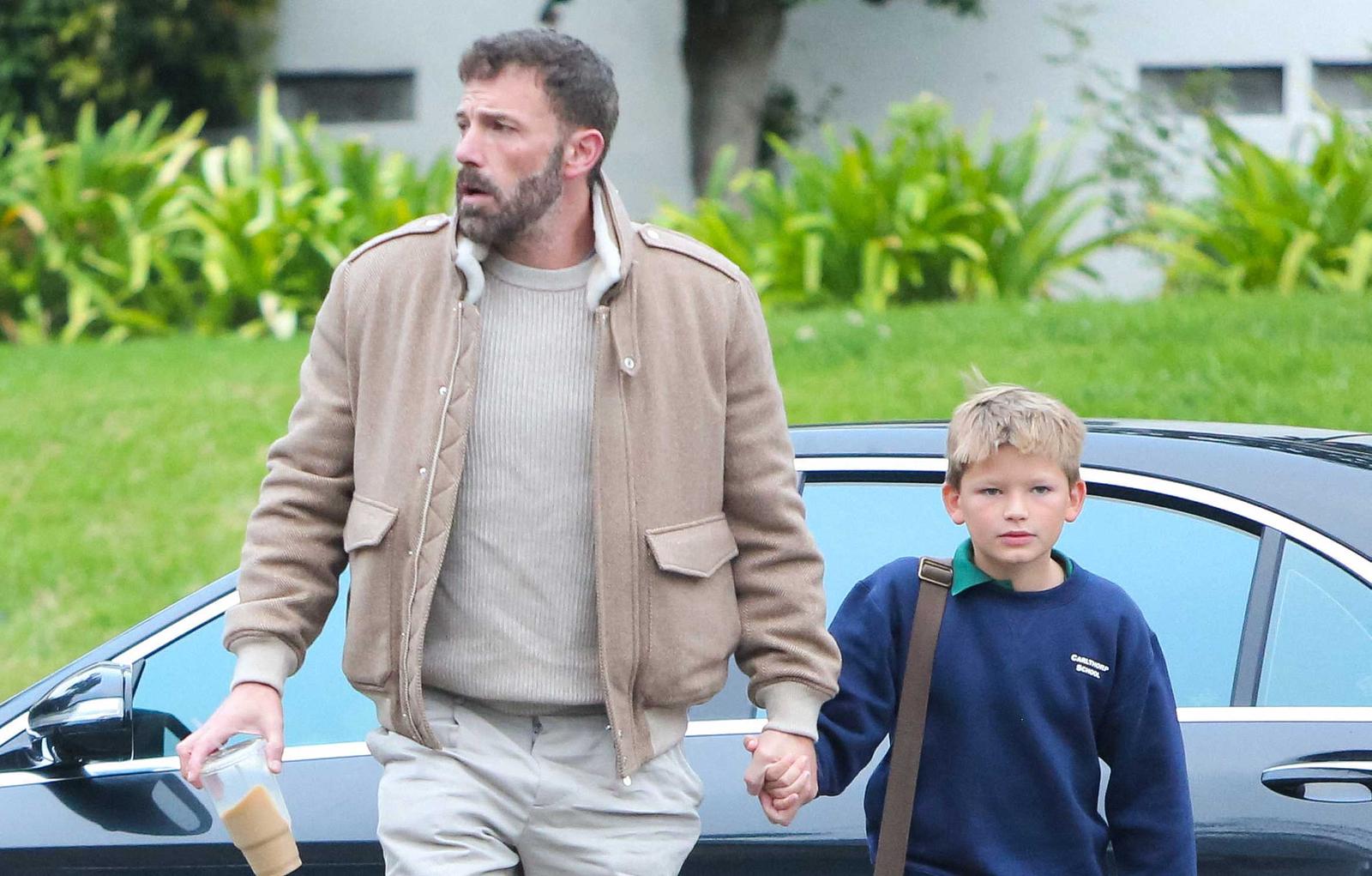 Ben Affleck Drives Around L.A. With Samuel In New Ford Bronco