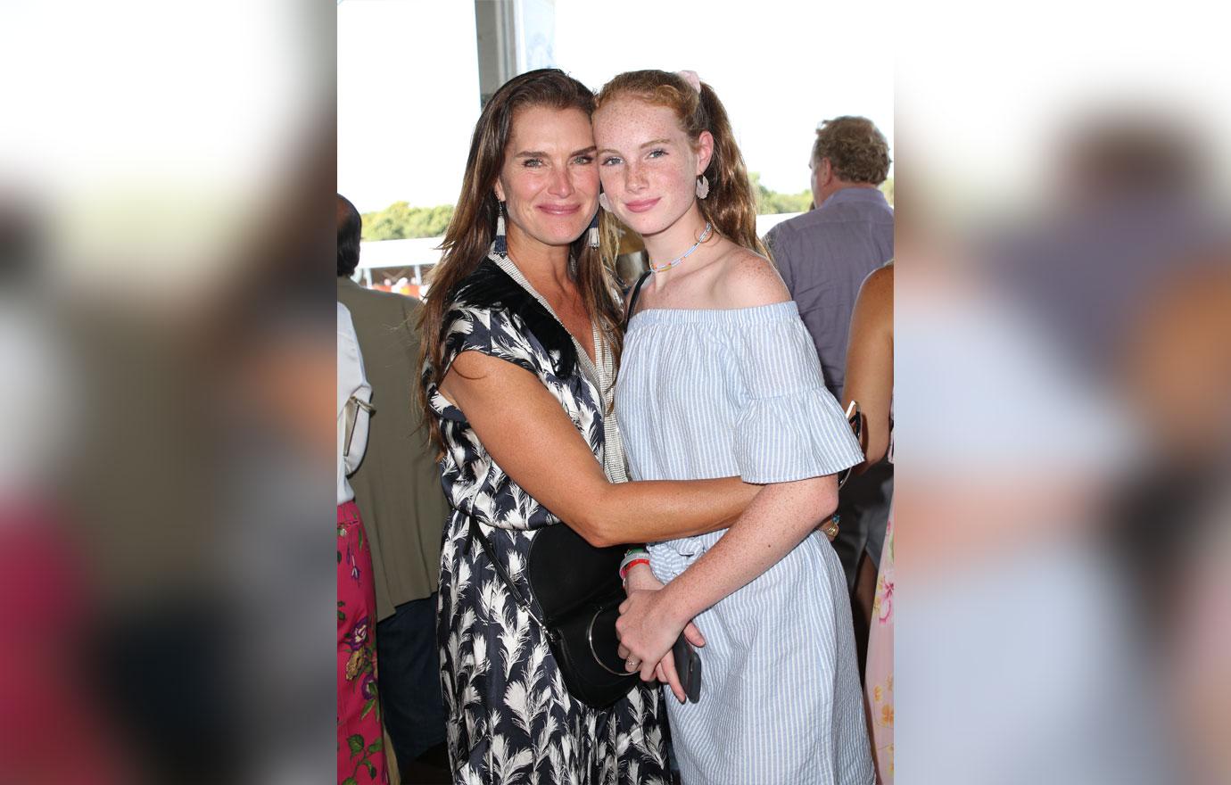 Brooke Shields Poses With Her Stunning Daughter Grier At A Horse Show