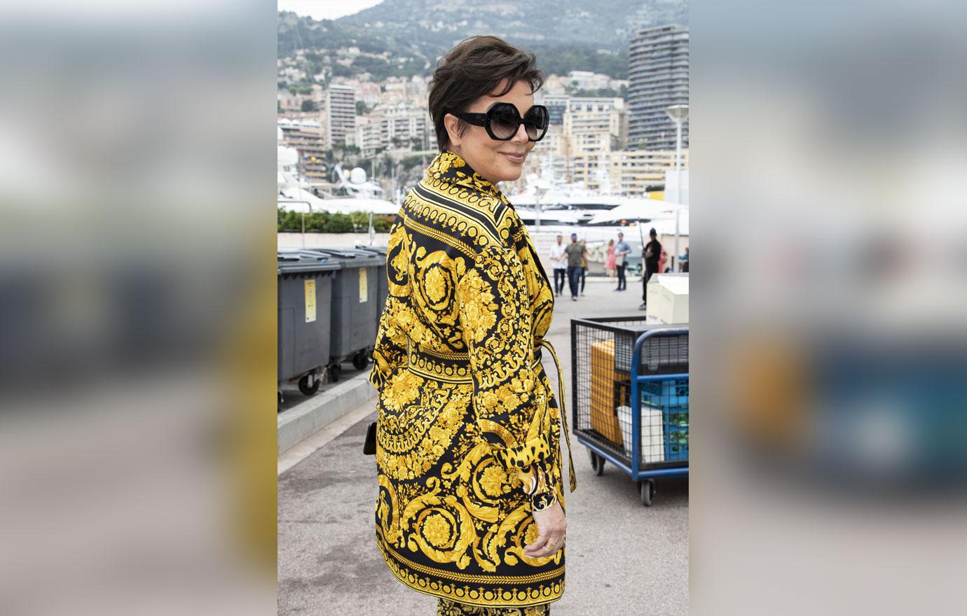 PICS Kris Jenner Wears Incredibly Bright Outfit At The Monaco Grand Prix