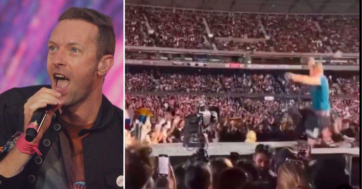 Chris Martin Falls Through Trap Door At Coldplay Concert: Watch