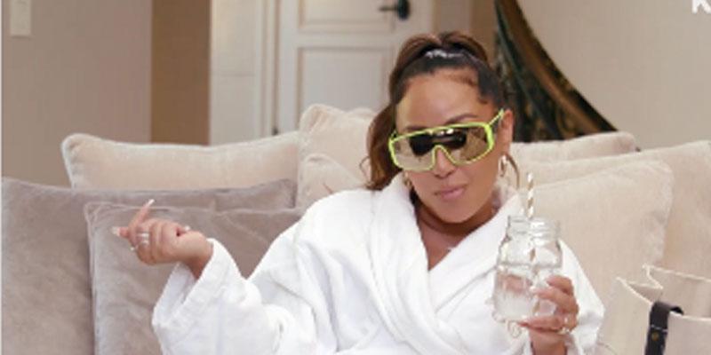 Adrienne Bailon Says She Goes To Work Naked Under A Robe Every Day