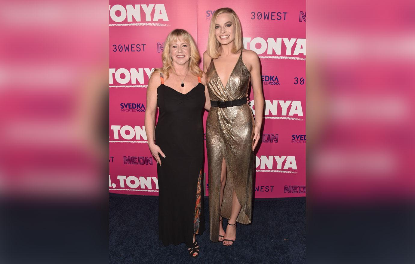 Tonya Harding Joins Margot Robbie On The ‘I’, Tonya’ Red Carpet