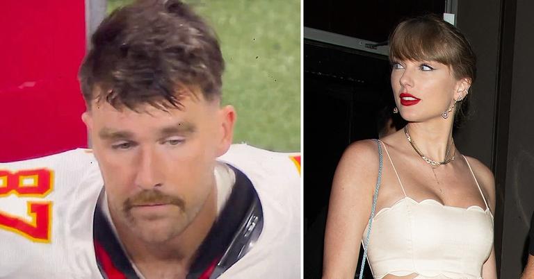 Travis Kelce Looks Downcast As Taylor Swift Skips Chiefs Game