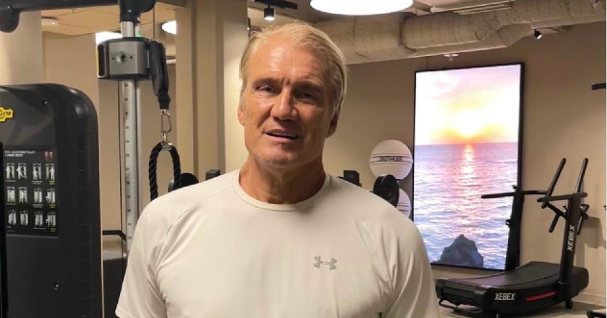 Cancer-Stricken Dolph Lundgren Shows Off Physique At Gym