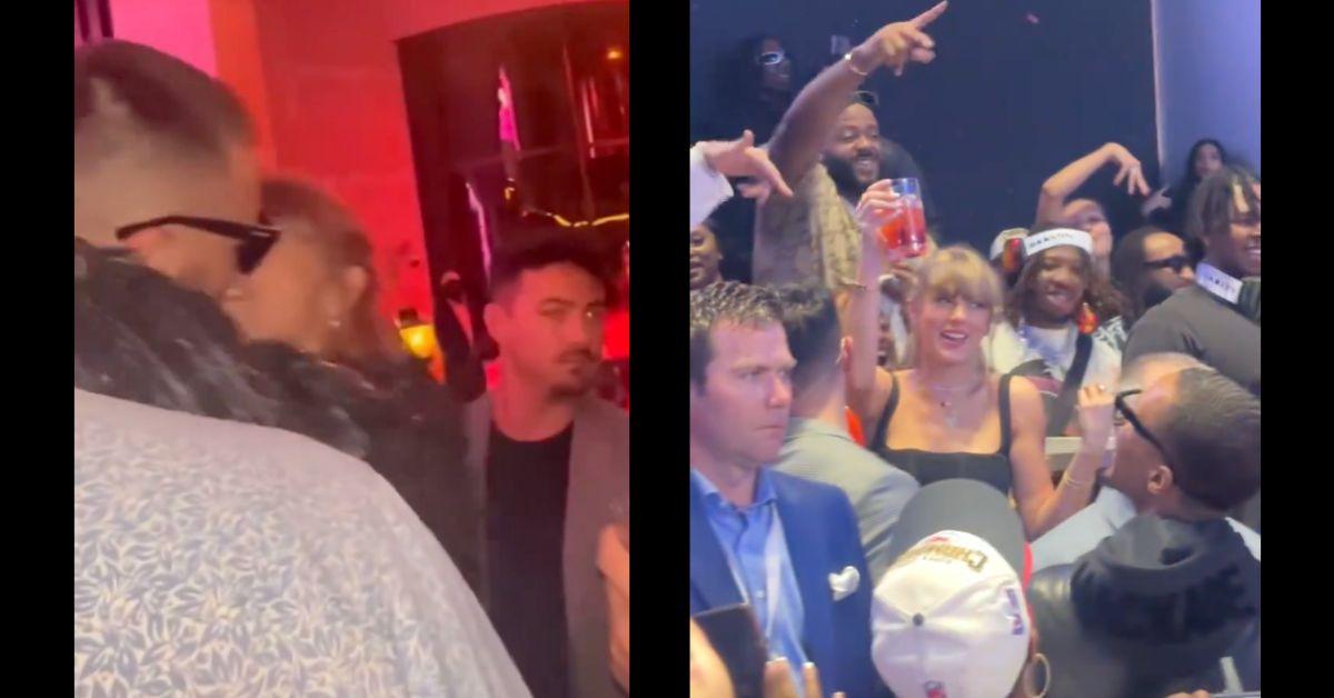 Taylor Swift & Travis Kelce Sing & Dance At Super Bowl 2024 After-Party