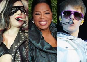 Forbes Celebrity 100 List: Lady Gaga, Oprah Winfrey & Justin Bieber ...