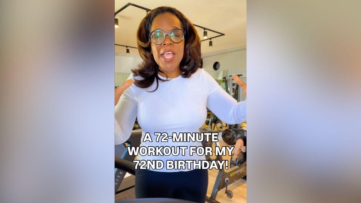 Oprah Winfrey Rings In 72 With A Rigorous 72-Minute Workout