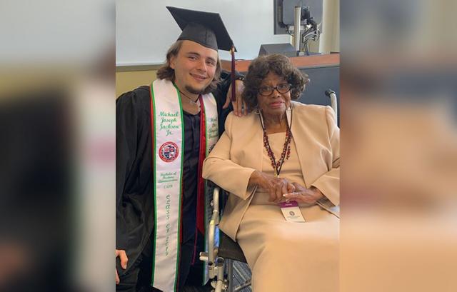 Michael Jackson’s Son Blanket Attends Brother Prince’s College Grad