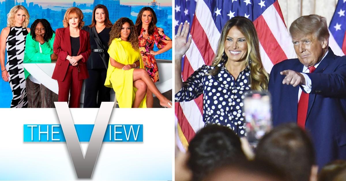 'The View' Slams Donald Trump For Ditching 'Grieving' Wife Melania