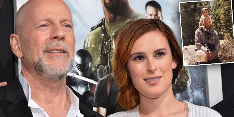 Rumer Willis Shares Emotional Throwback Pic Dad Bruce Birthday Photo