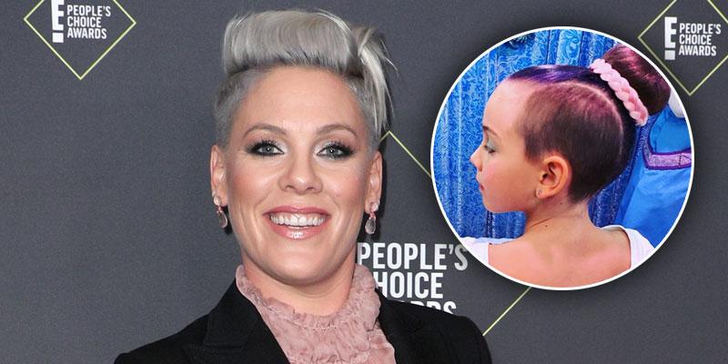 Pink's Daughter Willow Sports Adorable Half-Shaved Hairstyle To Disney