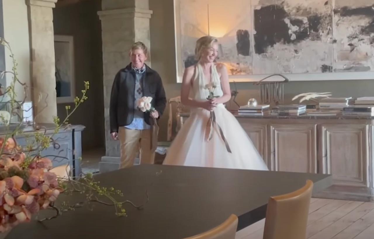 Ellen DeGeneres & Portia De Rossi Renew Wedding Vows