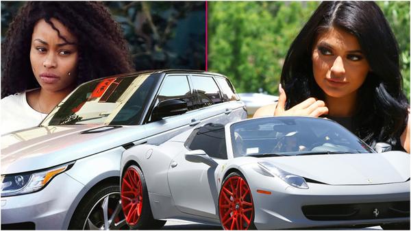 Kylie Jenner Custom Paints Her Ferrarri Silver And Blac Chyna Gets A ...