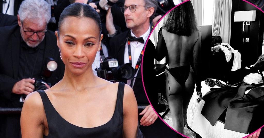 Zoe Saldana Strips Down To Her Underwear In Sizzling Topless Photo