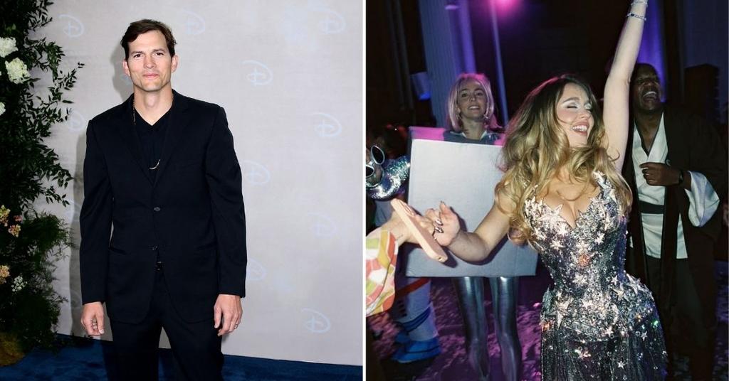 Ashton Kutcher Hangs Out With Sydney Sweeney At Her Bday Party