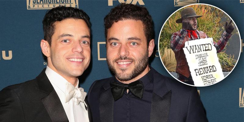 Rami Malek’s Twin Brother Sami Joins Teacher Strike In Los Angeles