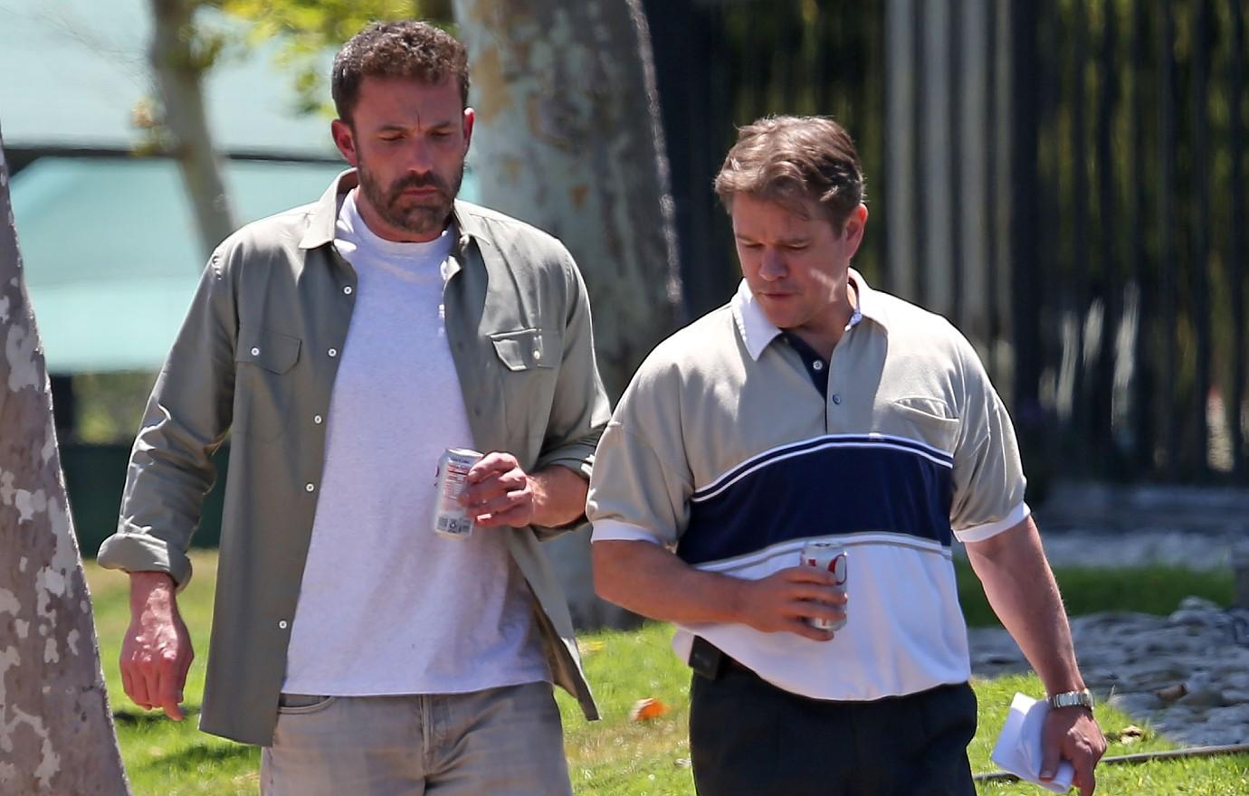 Ben Affleck & Matt Damon Have A Boys' Night Out In New York