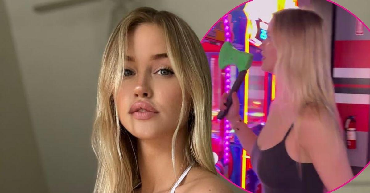 Tana Rain Has A Major Malfunction During Axe Throwing Session