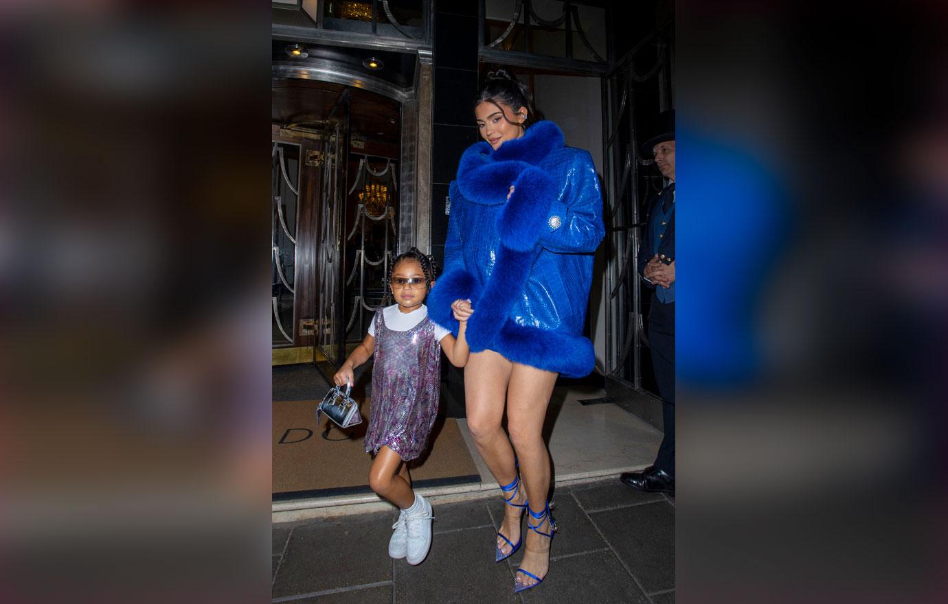 Kylie Jenner & Daughter Stormi Webster Rock Matching Futuristic 'Fits
