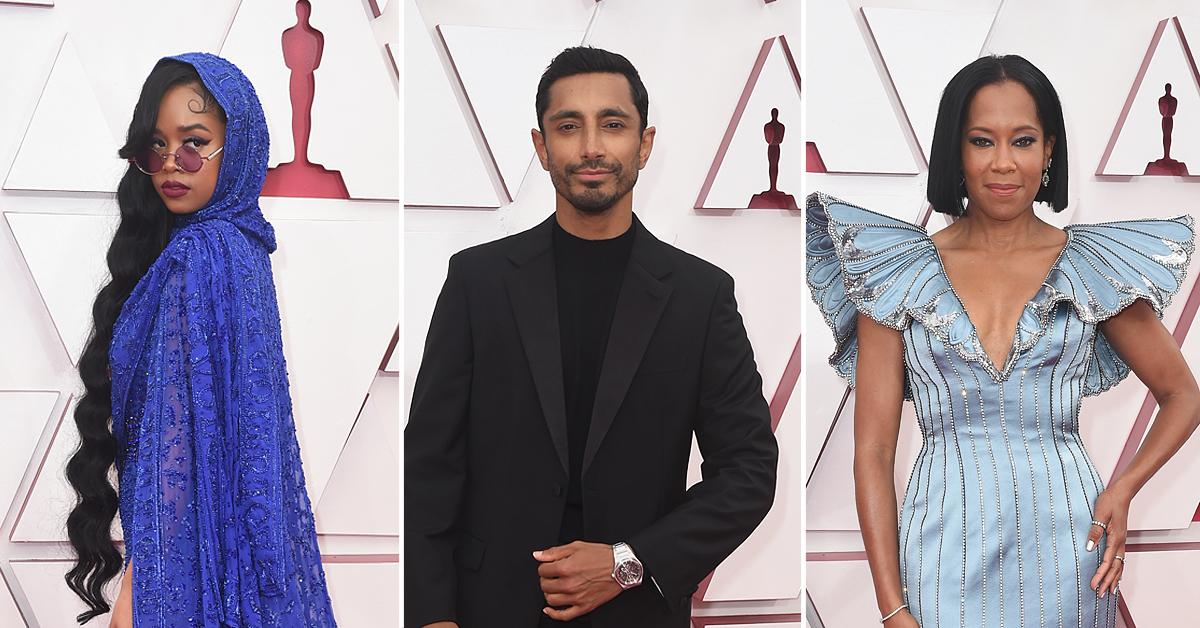 On The Red Carpet At The 2021 Oscars