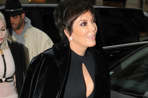 WATCH: Kris Jenner Rocks Sexy Cleavage-Baring Little Black Dress In Paris!