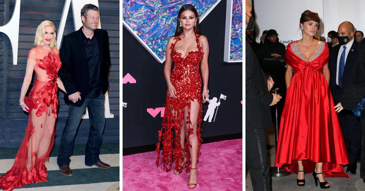 Celebrities Who Wore Red Dresses: Gwen Stefani, Selena Gomez & More