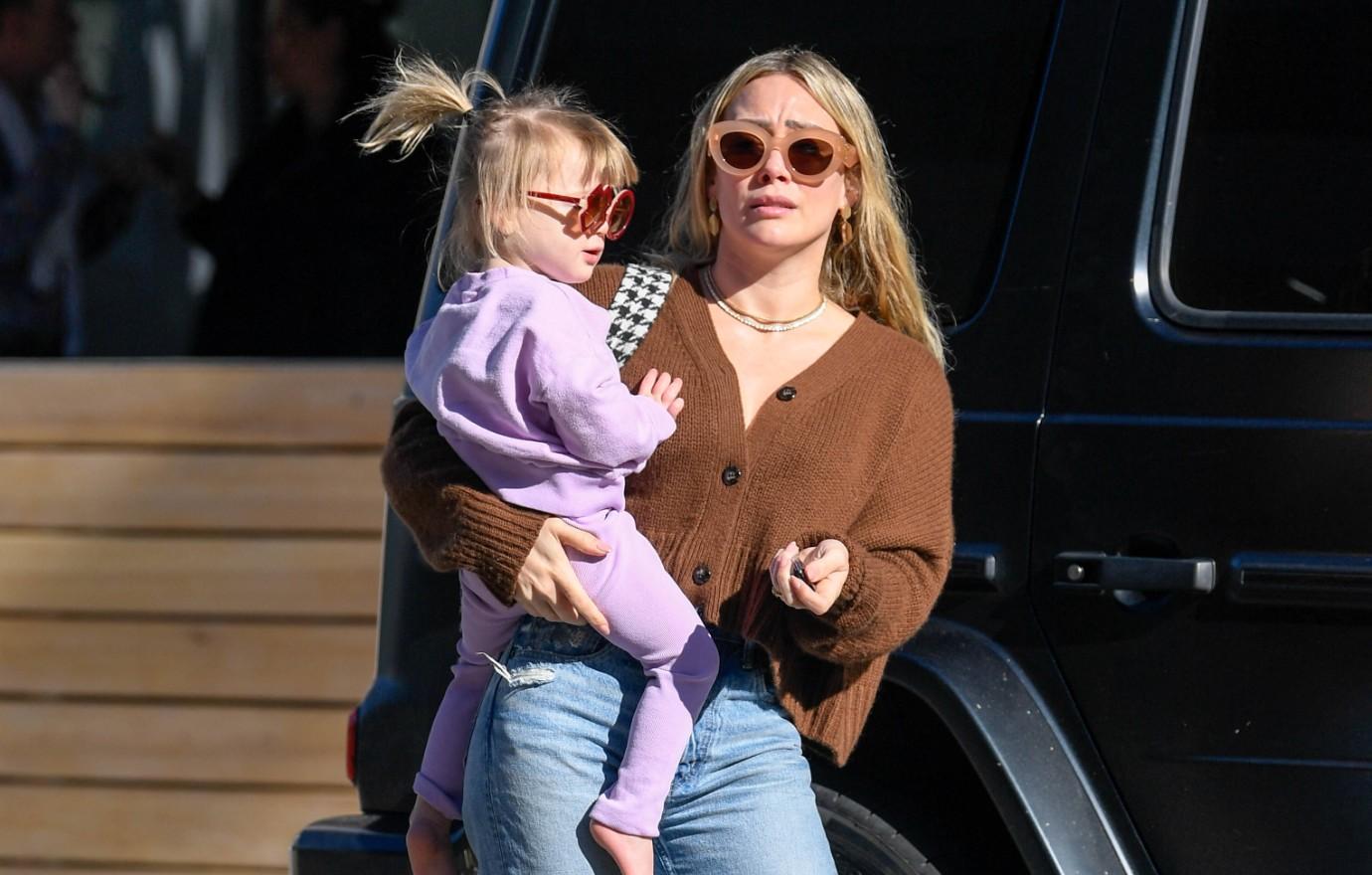 Hilary Duff & Daughter Mae Run Errands After 'Late Night' Appearance