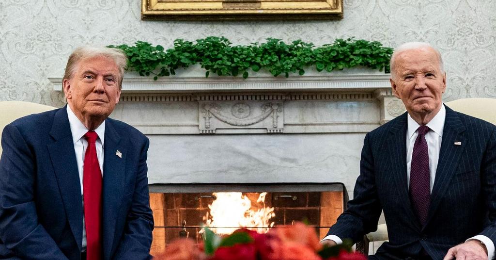 Joe Biden & Donald Trump Shake Hands, Promise 'Smooth Transition'