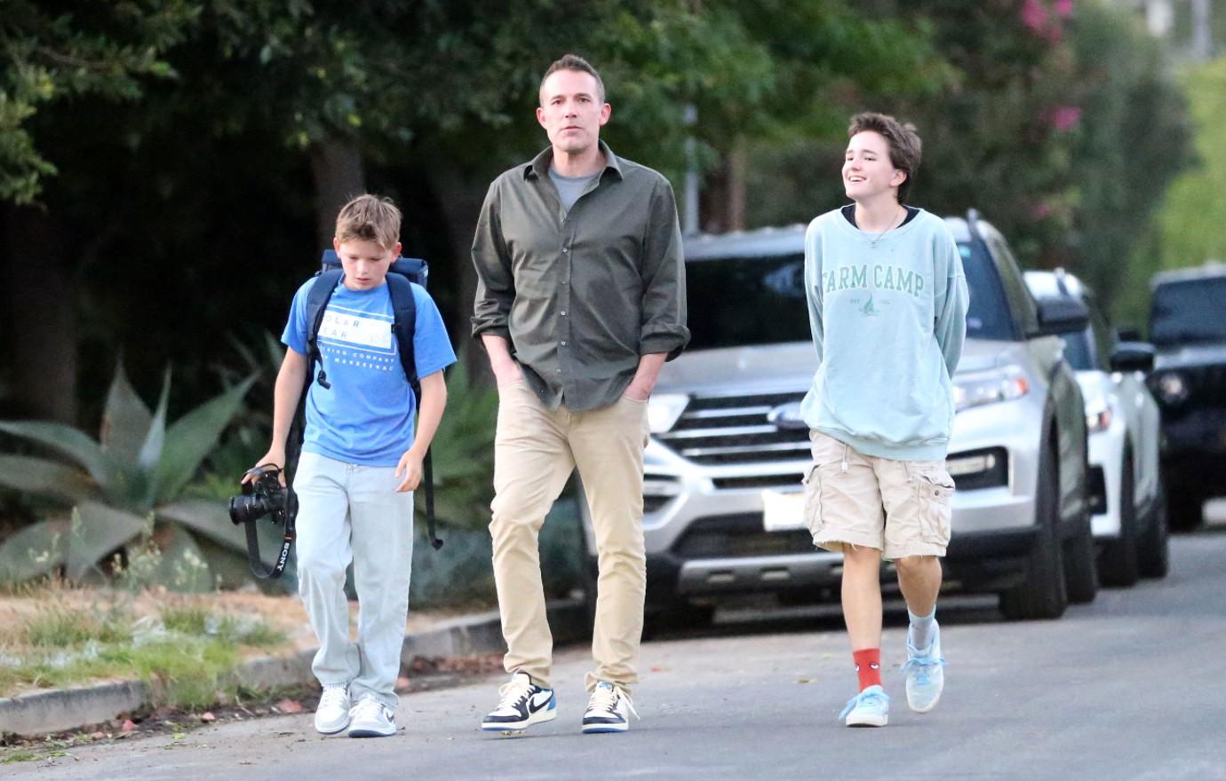 Ben Affleck's Middle Child Fin, 15, Takes Driving Lessons: Photos