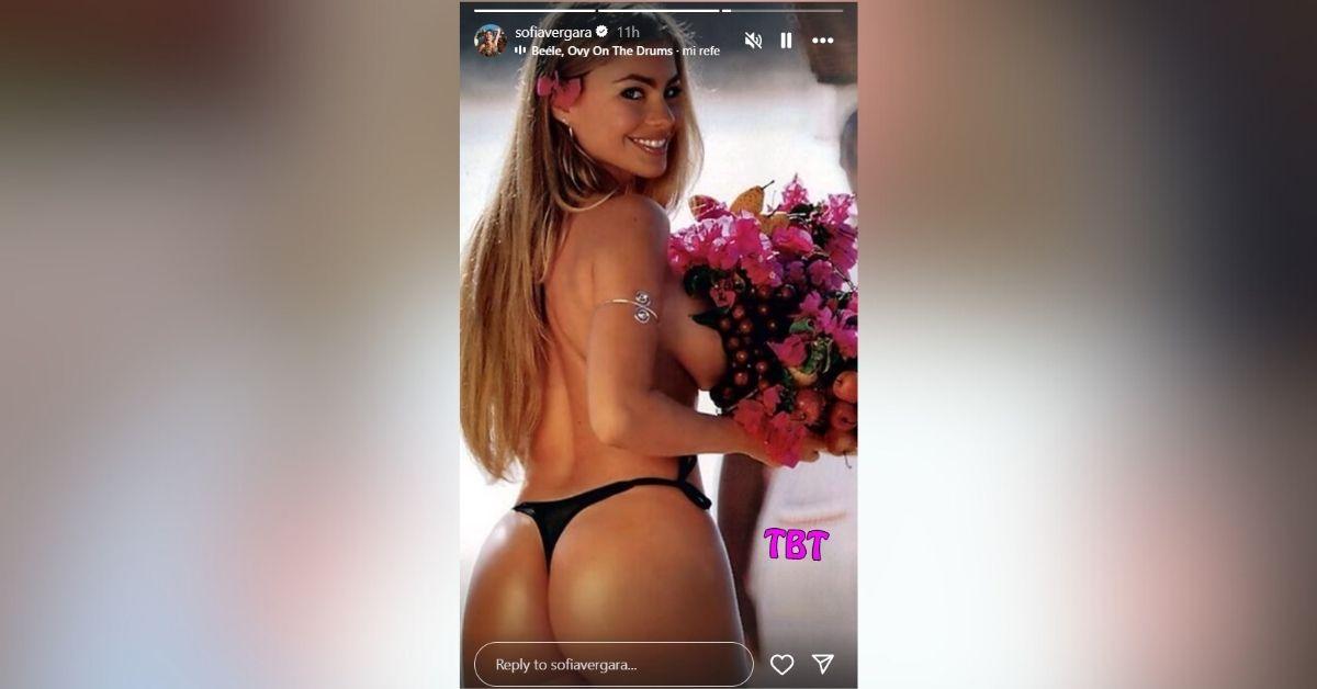 Sofia Vergara Exposes Her Butt In Cheeky Thong