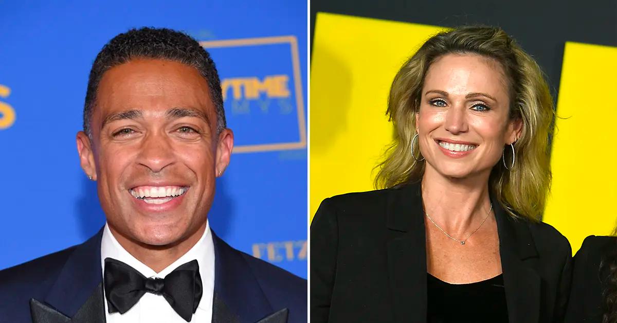 T.J. Holmes & Amy Robach Out At ABC After 'GMA' Stars' Affair
