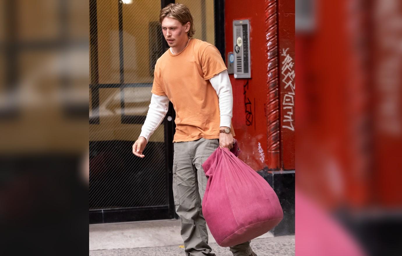 Austin Butler Channels His Inner Bad Boy On Set In NYC: Photos