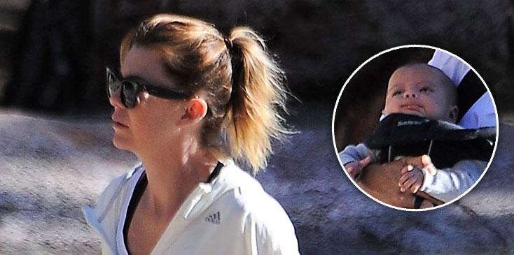 Secret Child? Ellen Pompeo Seen With NEWBORN Baby — Is She A Mom Once More?
