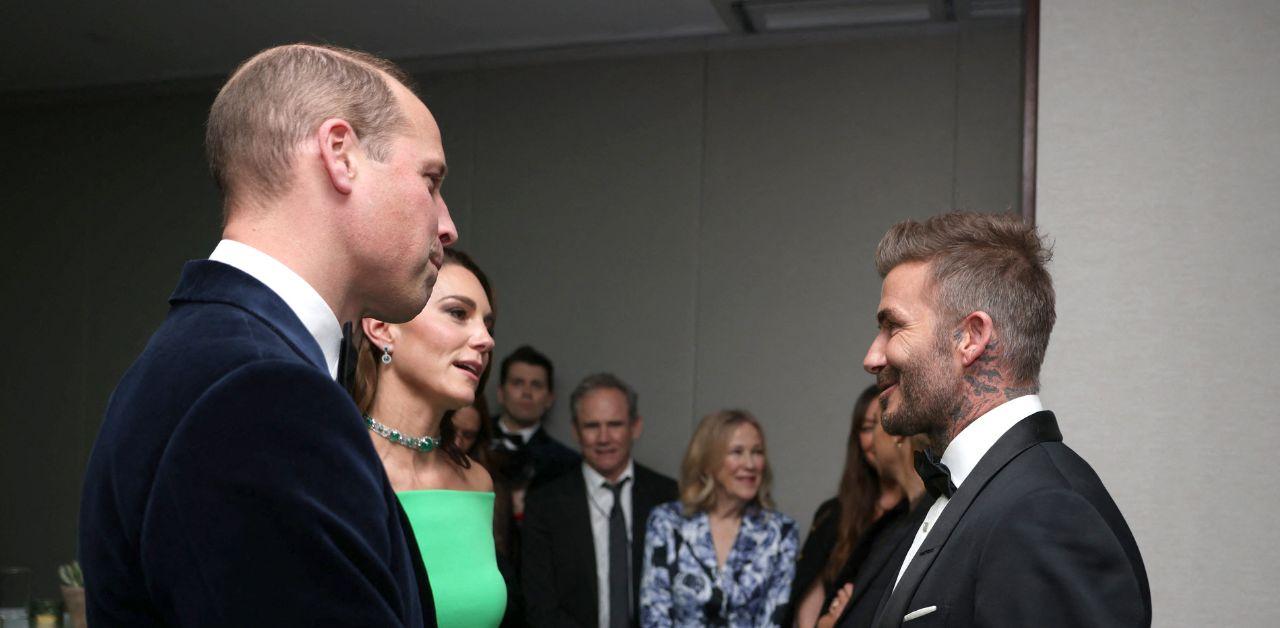 David Beckham & Prince William Remain Friends Despite Feud With Harry