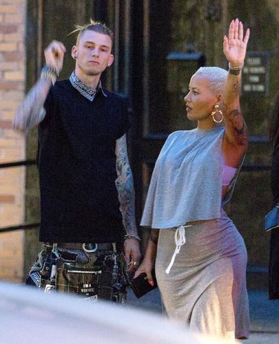Amber Rose And Machine Gun Kelly Have A Date Night In NYC On Mother's Day!