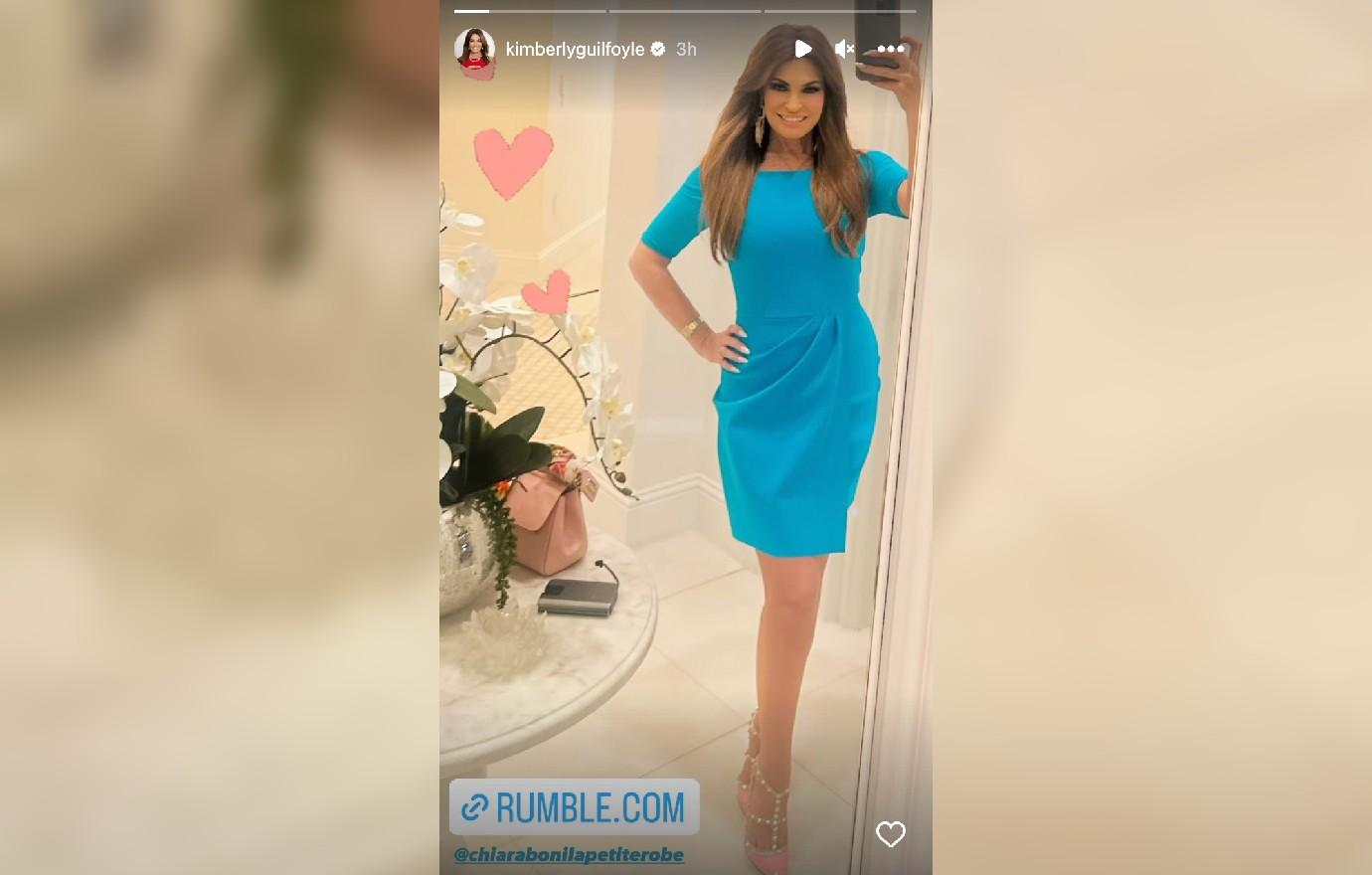 Kimberly Guilfoyle Stuns In Gorgeous Blue Dress: Photo
