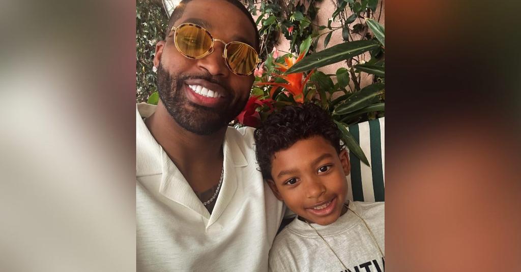 Tristan Thompson Lunches With His & Jordan Craig's Son Prince: Photos