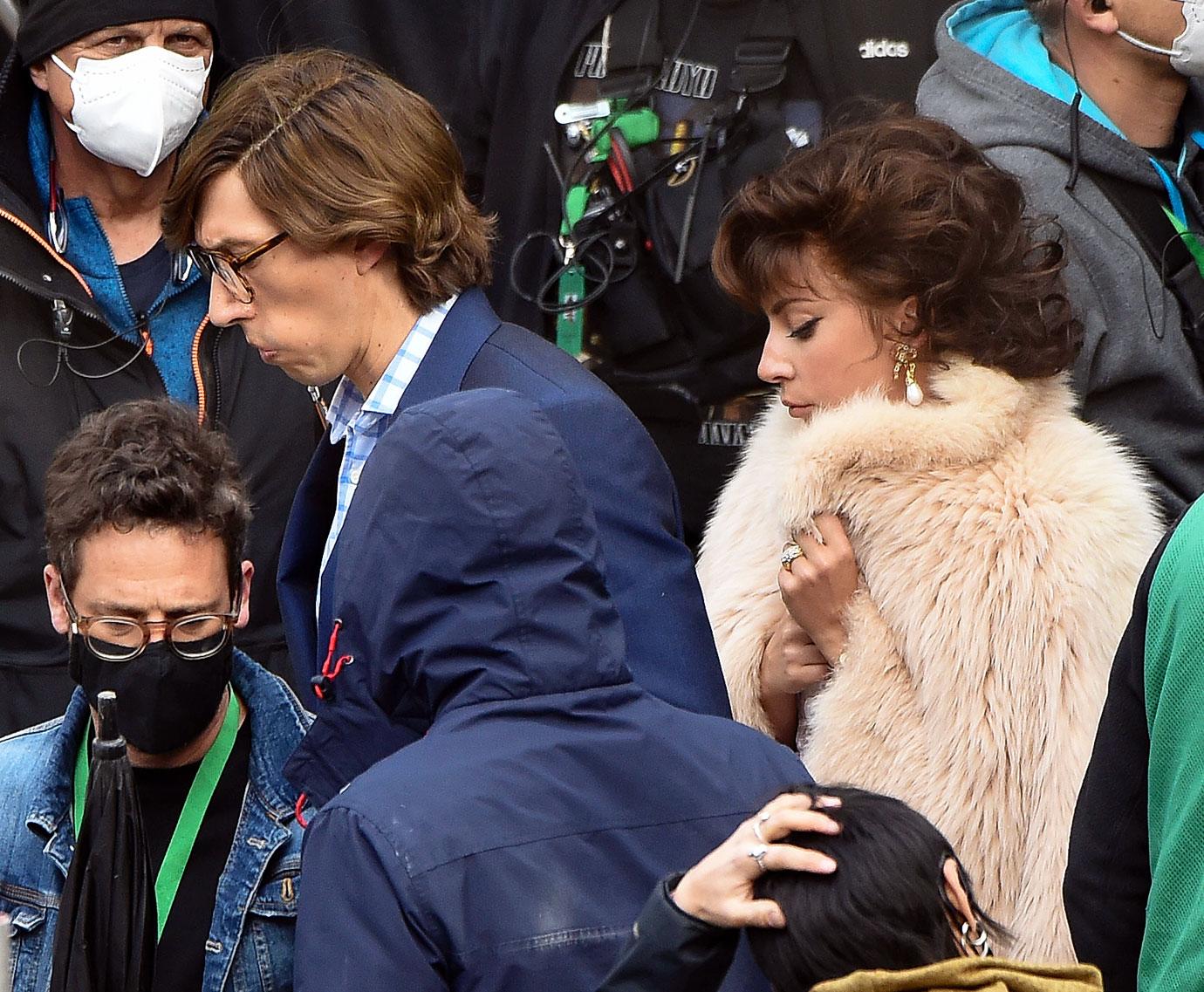 Lady Gaga In Wedding Gown Jared Leto Unrecognizable On House Of Gucci