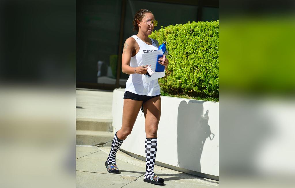 Mel B Hits Up A Hot Yoga Session As She Prepares For Rehab