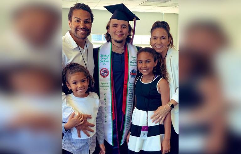 Michael Jackson’s Son Blanket Attends Brother Prince’s College Grad