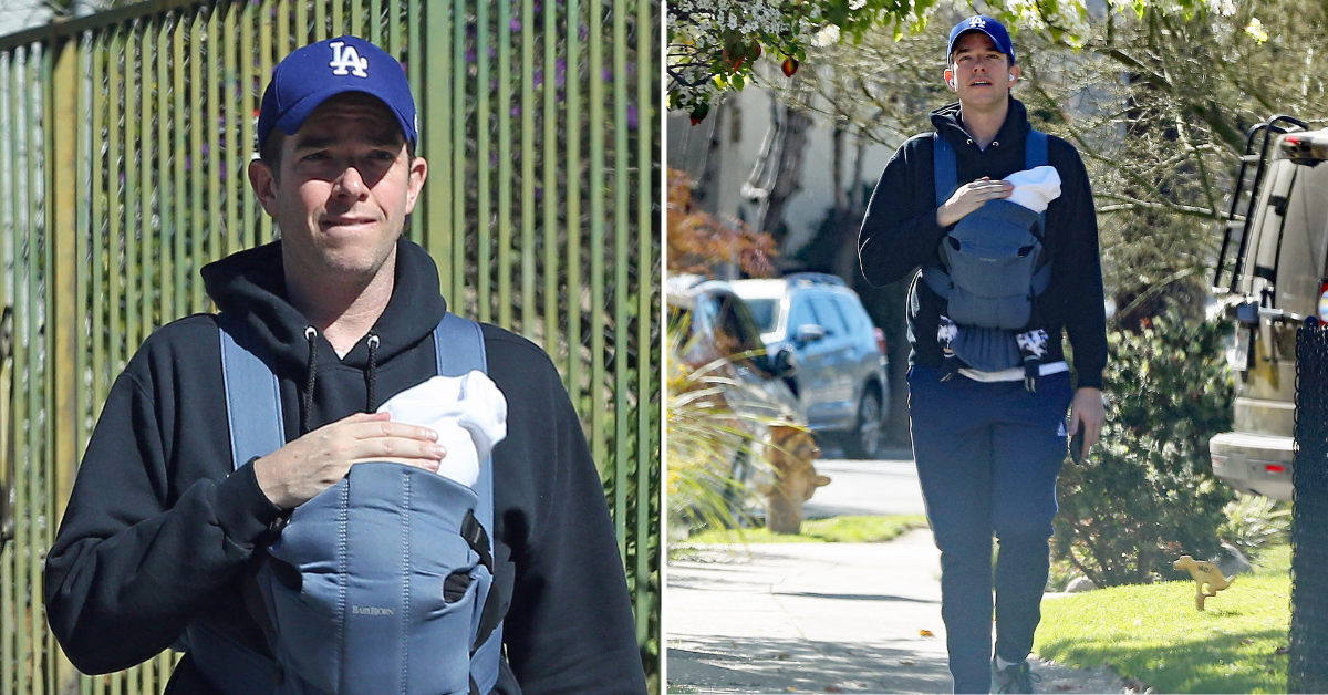 New Dad John Mulaney Takes A Stroll With Son Malcolm, Photos