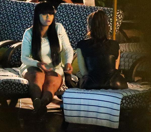 Relationship Advice! Blac Chyna Has A Private Talk With Kim Kardashian ...