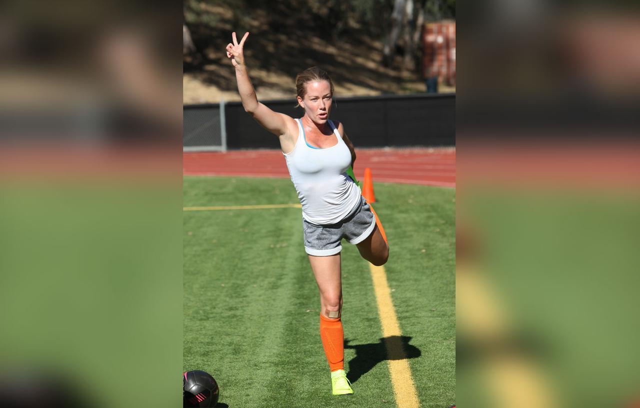 Kendra Wilkinson Shows Off Her Skills On The Soccer Field — Pics!