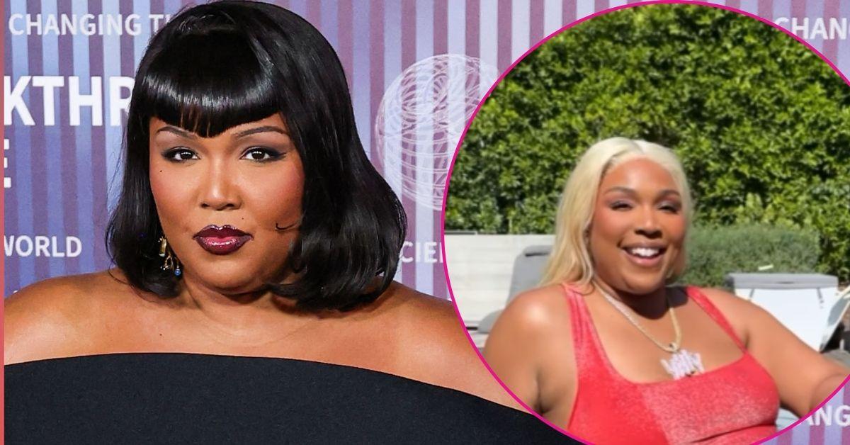 Lizzo Flaunts Her Long Legs In Red Bathing Suit: Photos