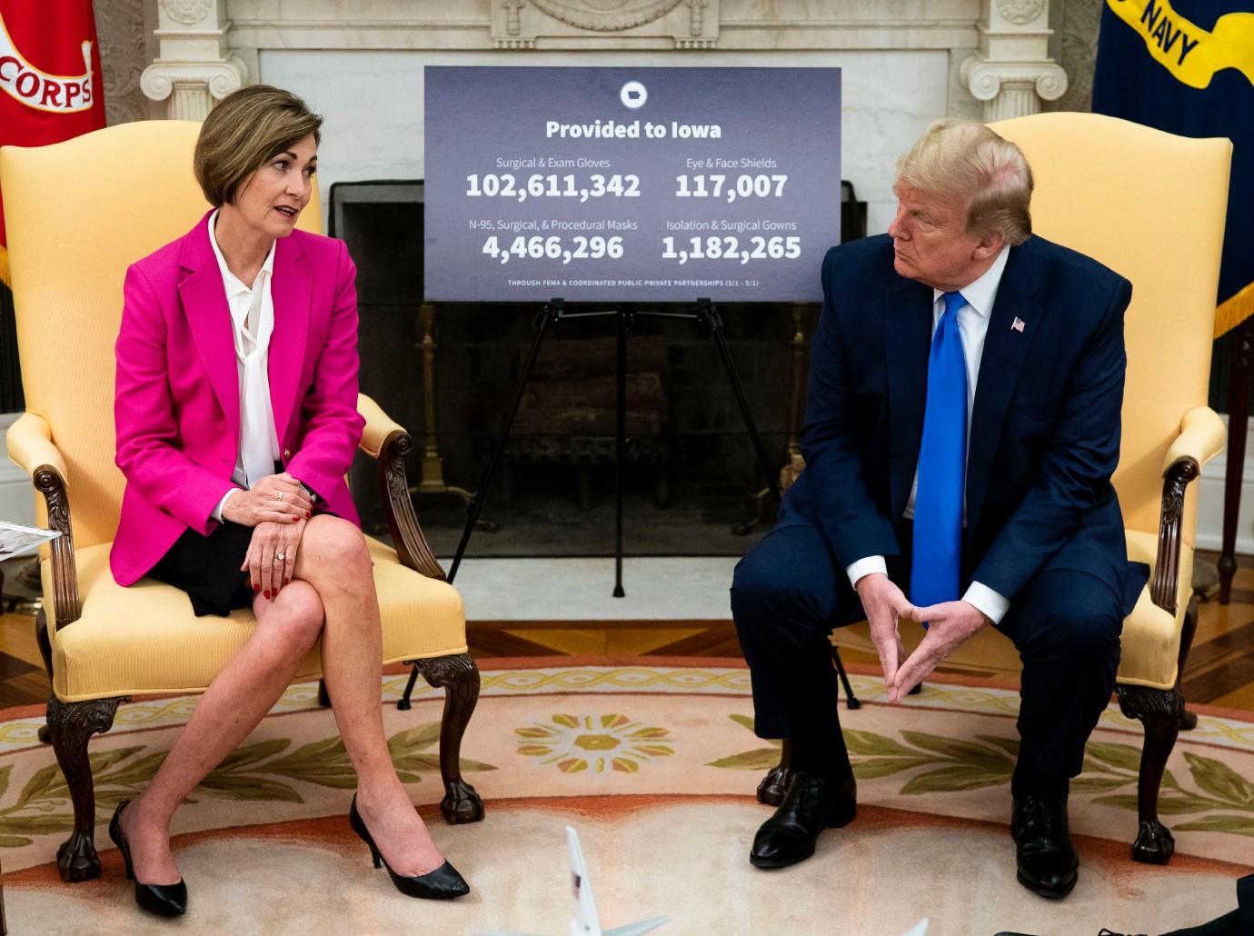 Donald Trump Lashes Out At Iowa Governor Kim Reynolds For Neutrality