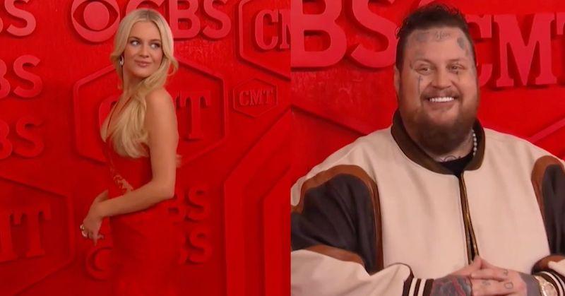 Kelsea Ballerini & Jelly Roll Go Off Prompter At 2024 CMT Music Awards
